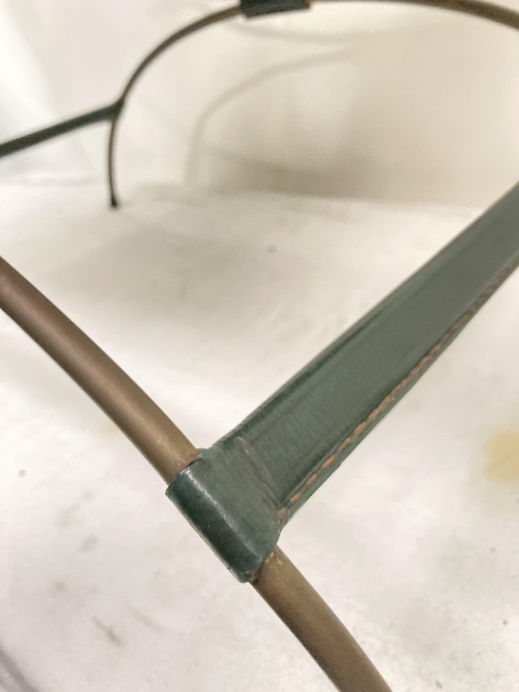Leather Wounded Coffee Table by Jacques Adnet, 1950 for sale at Pamono