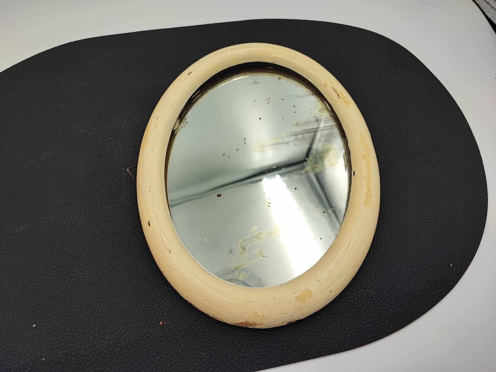 Pre-War Wooden Mirror, 1920s for sale at Pamono