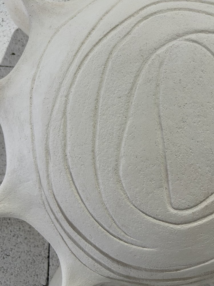 White Ceramic Wall Lamp by Kseniya Kravtsova for sale at Pamono