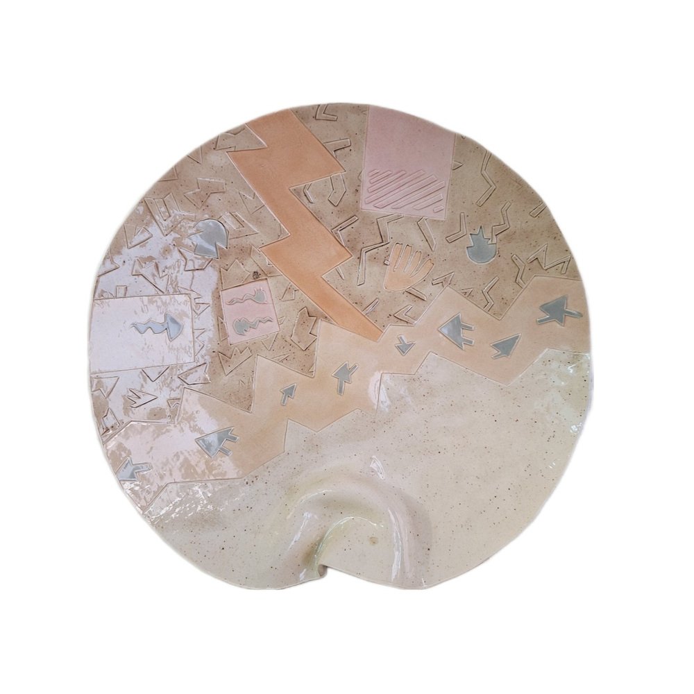 Vintage Studio Pottery Abstract Plate by Barbara Demery, 1985 for sale ...