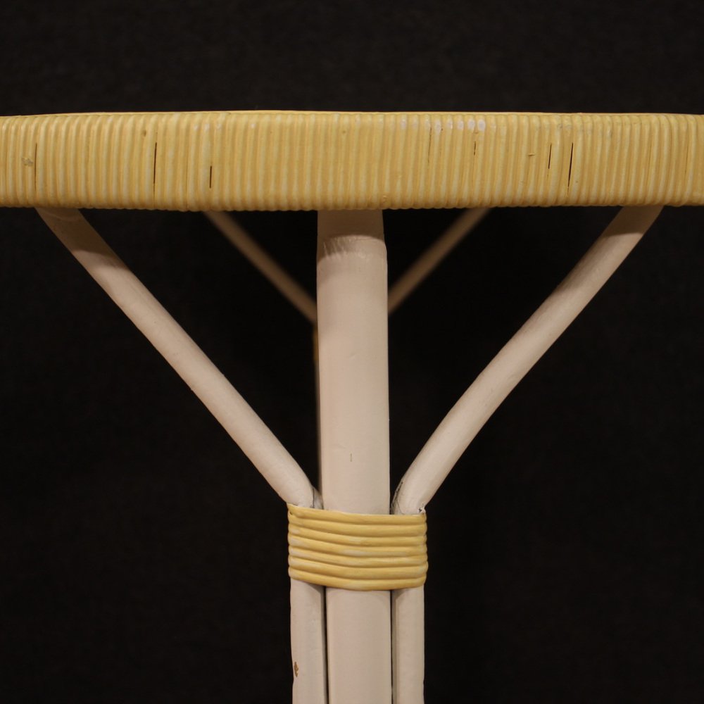 Italian Wicker Coffee Table, 1980s for sale at Pamono