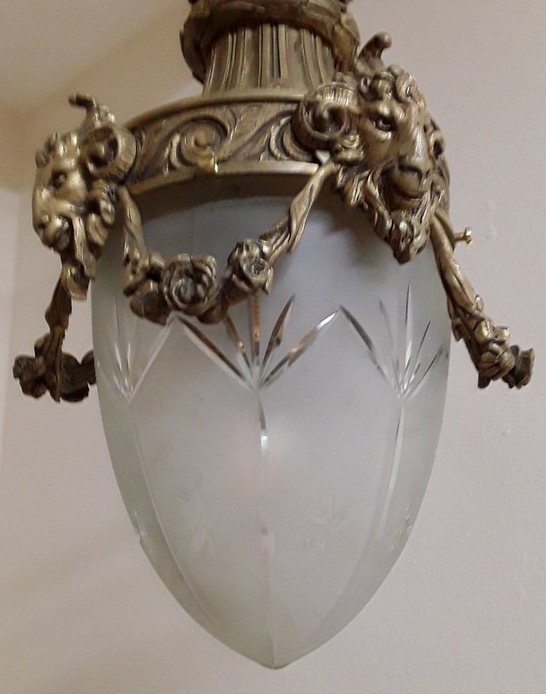 Antique French Ceiling Lamp, 1890s for sale at Pamono