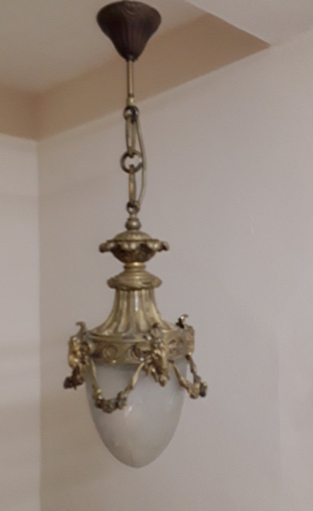 Antique French Ceiling Lamp, 1890s for sale at Pamono