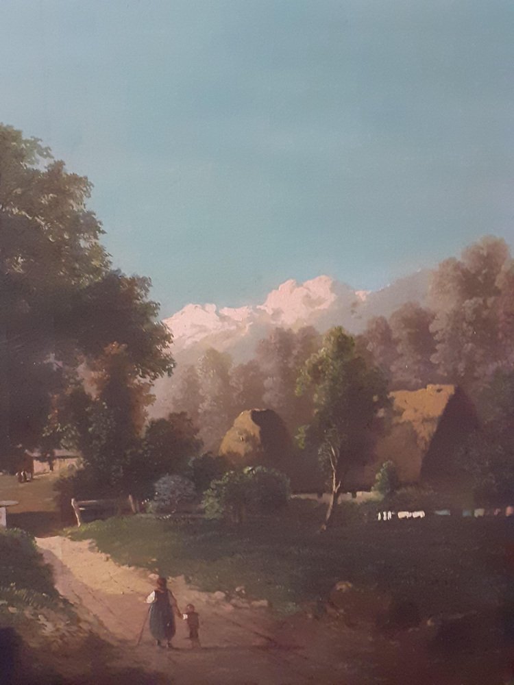 Louis Philippe Era Artist, Landscape, 1800s, Oil on Canvas, Framed for ...