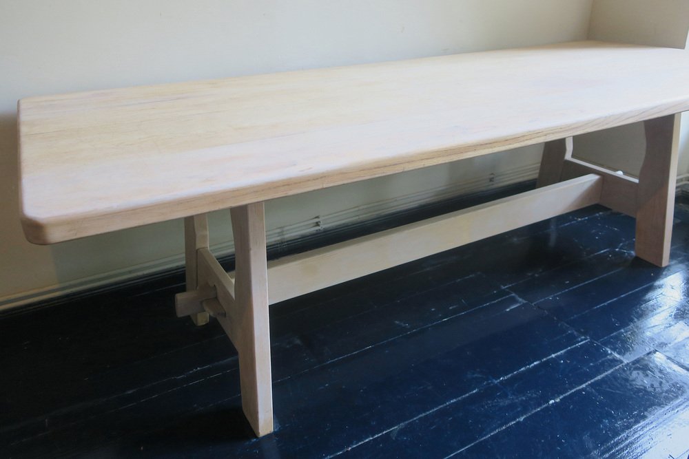 Large Mid Century Limed Oak Dining Table For Sale At Pamono