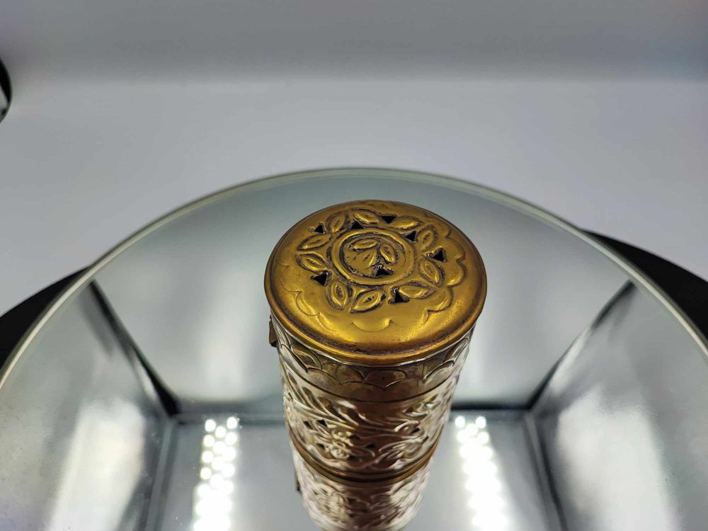 Art Deco Brass Container, 1920s for sale at Pamono