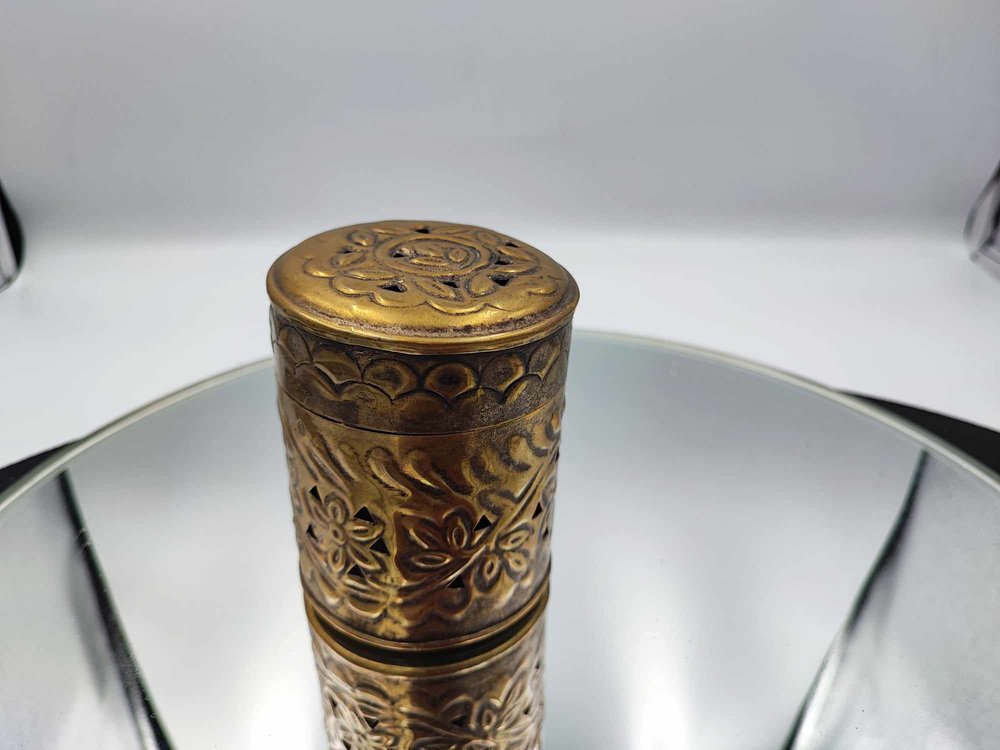 Art Deco Brass Container, 1920s for sale at Pamono