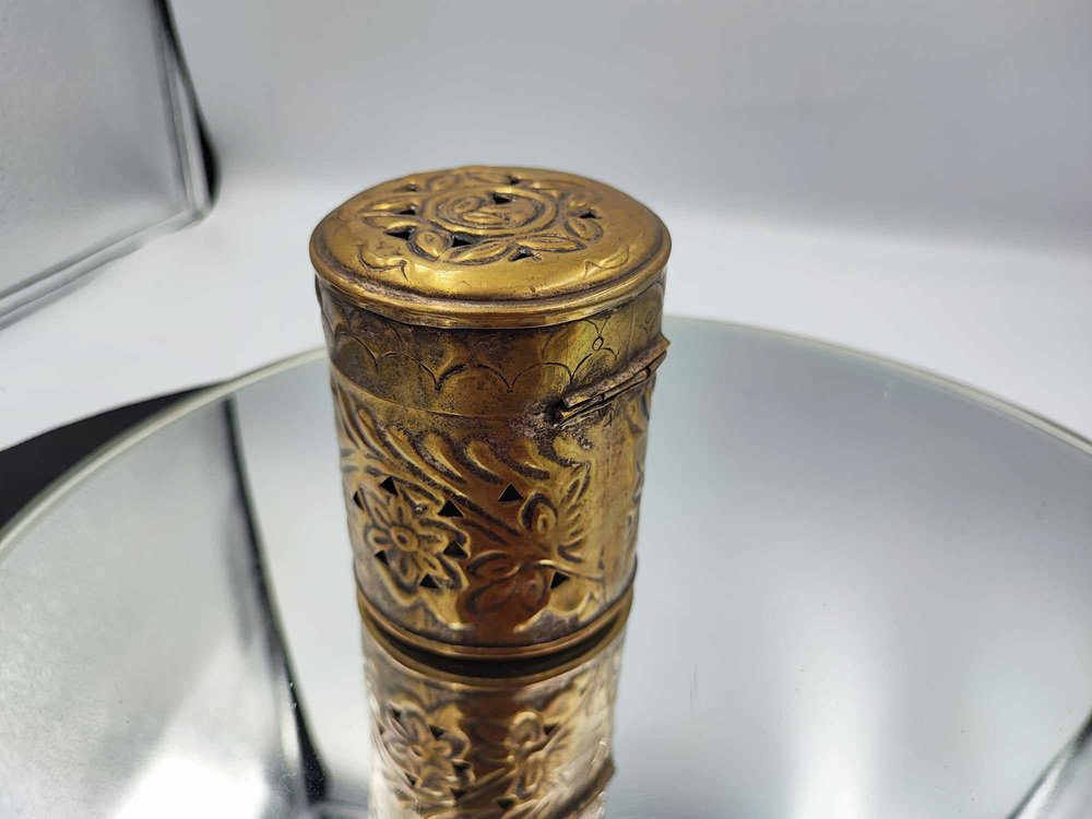 Art Deco Brass Container, 1920s for sale at Pamono