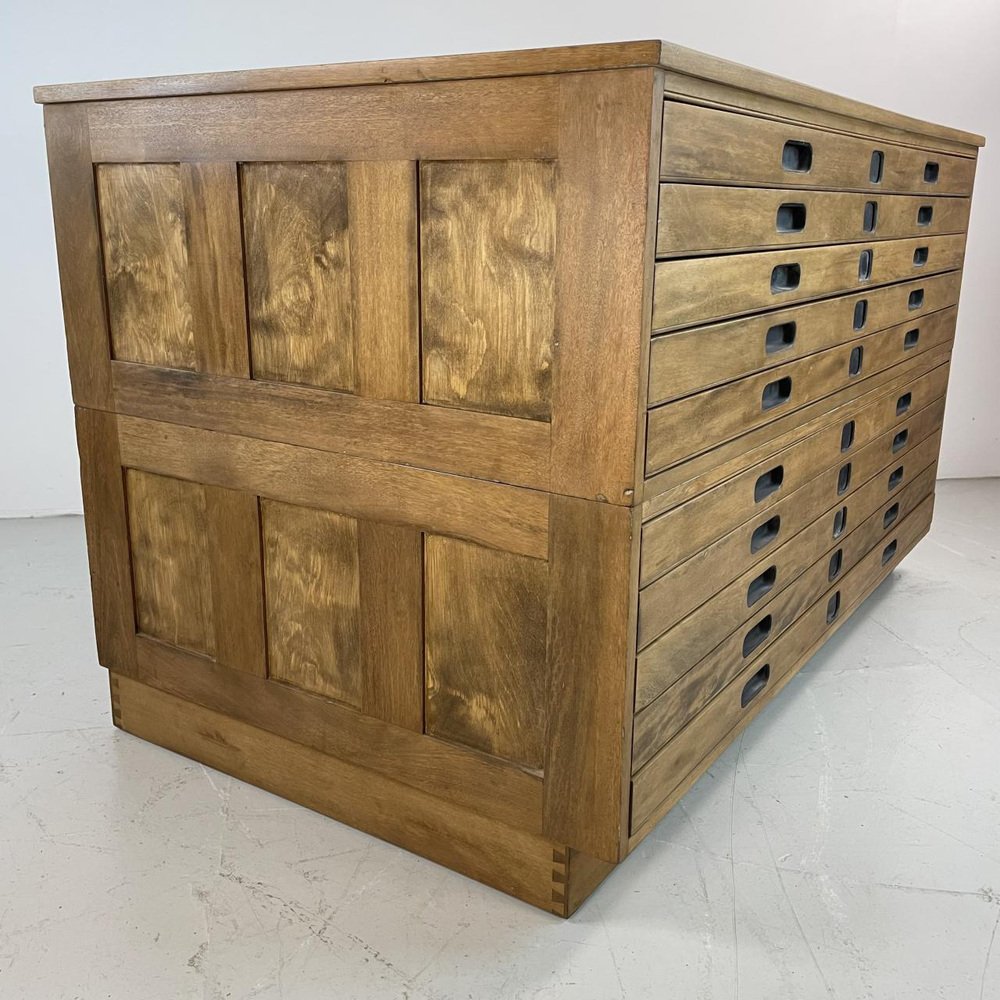 Midcentury Staverton Plan Chest with Inset Handles for sale at Pamono