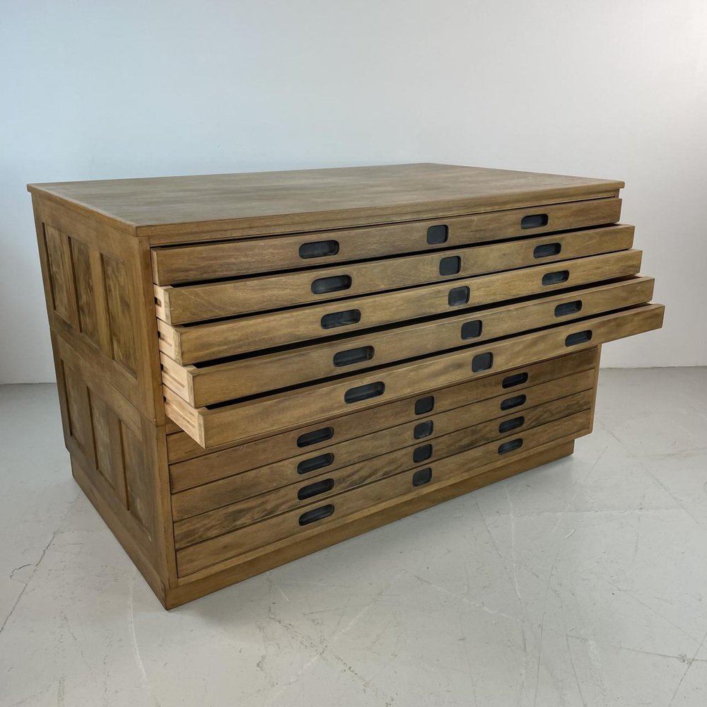 Midcentury Staverton Plan Chest with Inset Handles for sale at Pamono