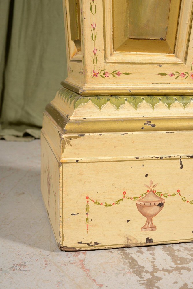 Victorian Neoclassical Painted Oak Plinth, 1900s for sale at Pamono