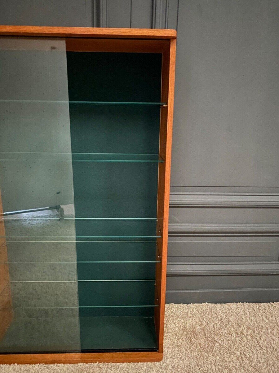 Display Cabinet with Two Doors and Glass Shelves, 1960s for sale at Pamono