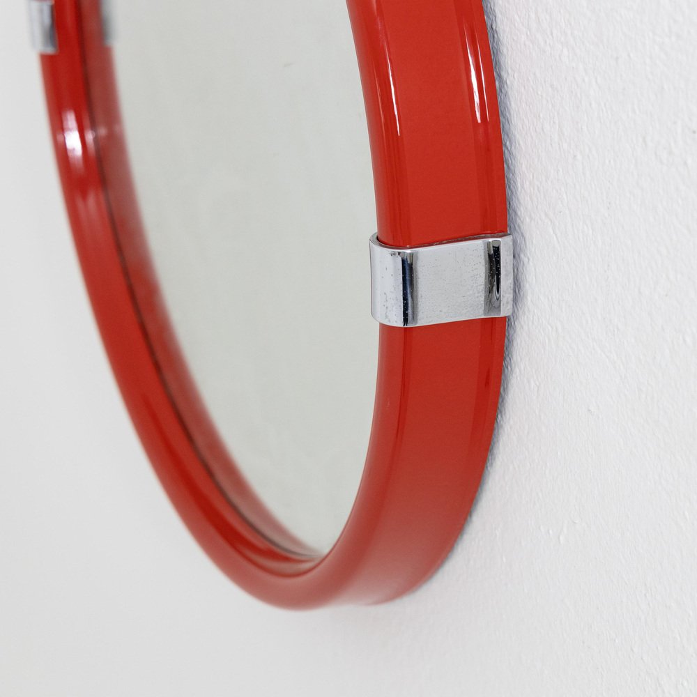 Red Mirrors, 1960s, Set of 2 for sale at Pamono