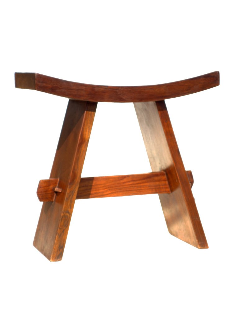Japanese Wooden Stool for sale at Pamono