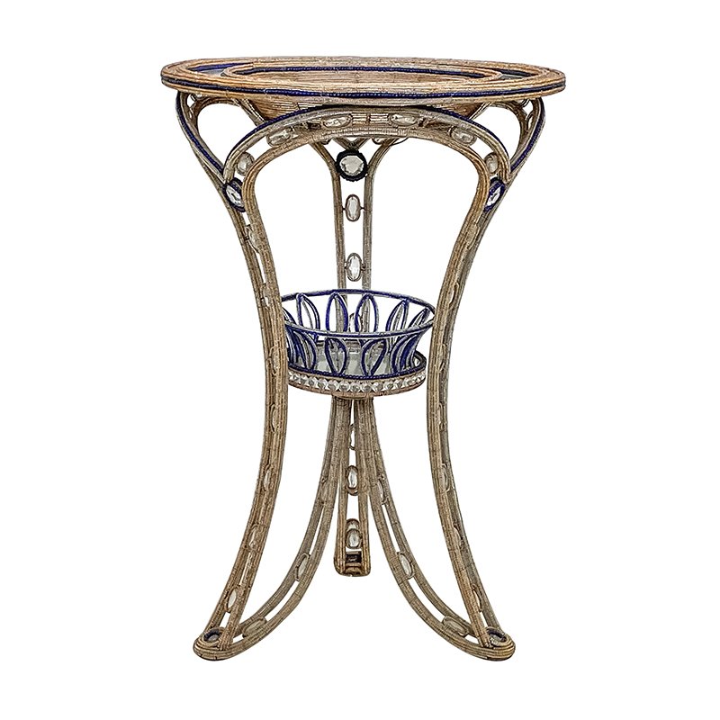 Support Table in Murano Glass with Shelves in Mirror Finish, 1890s for ...