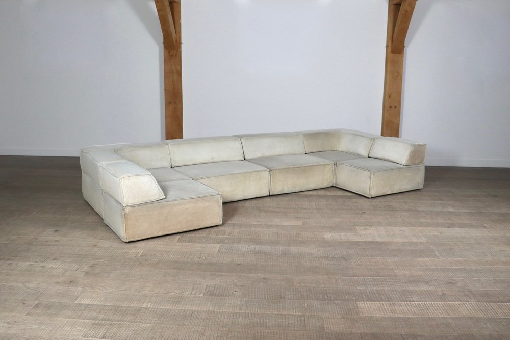 Modulares Trio Sofa in Beige Teddy von Team Form AG für COR, 1969, 6er Set bei Pamono kaufen
