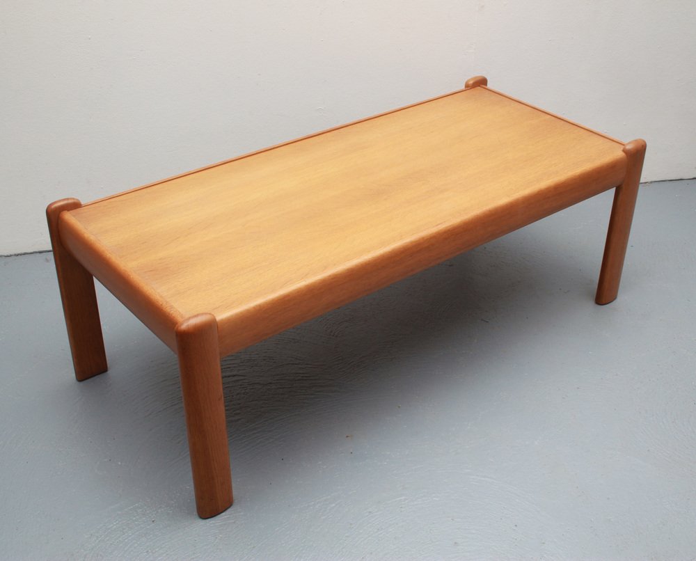 Coffee Table in Light Oak, 1975 for sale at Pamono
