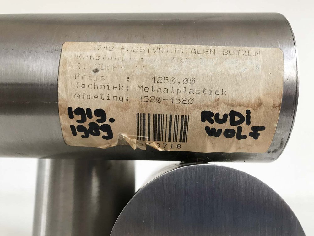 Rudolf Wolf, Cartesian Knot Constructivist Sculpture, 1970s, Steel for ...