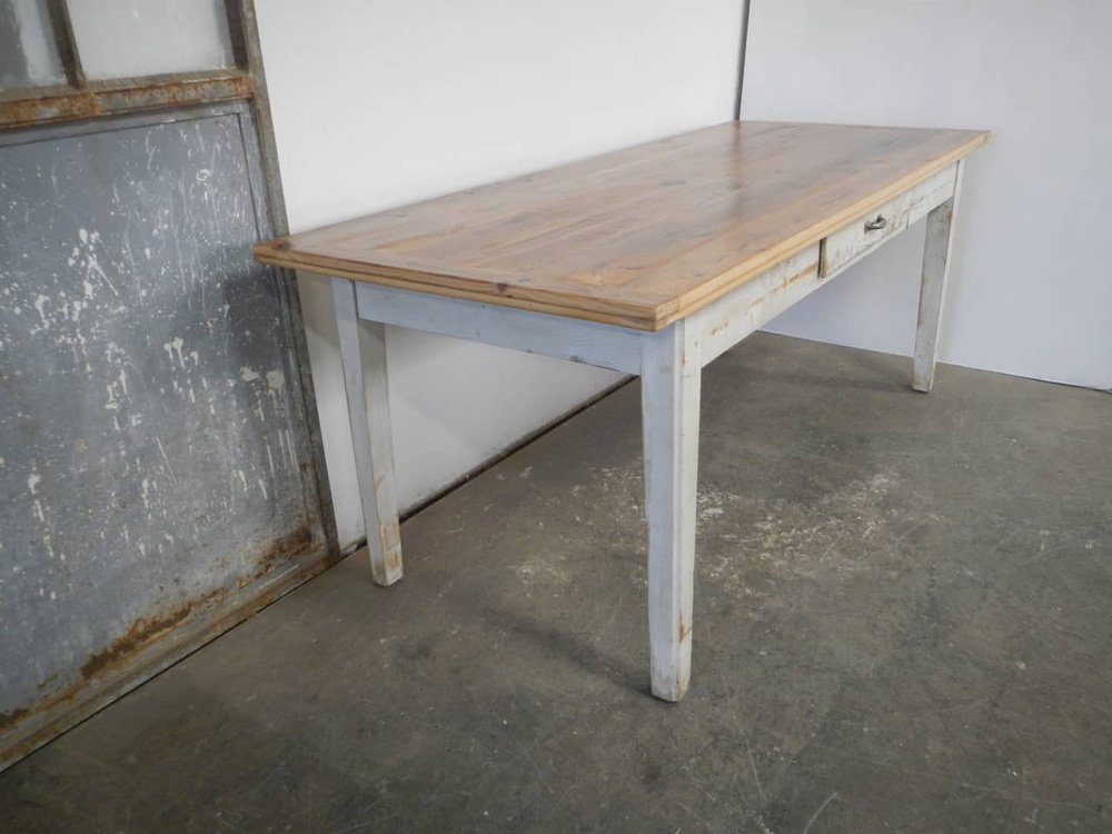 Fir and Larch Dining Table, 1970s for sale at Pamono
