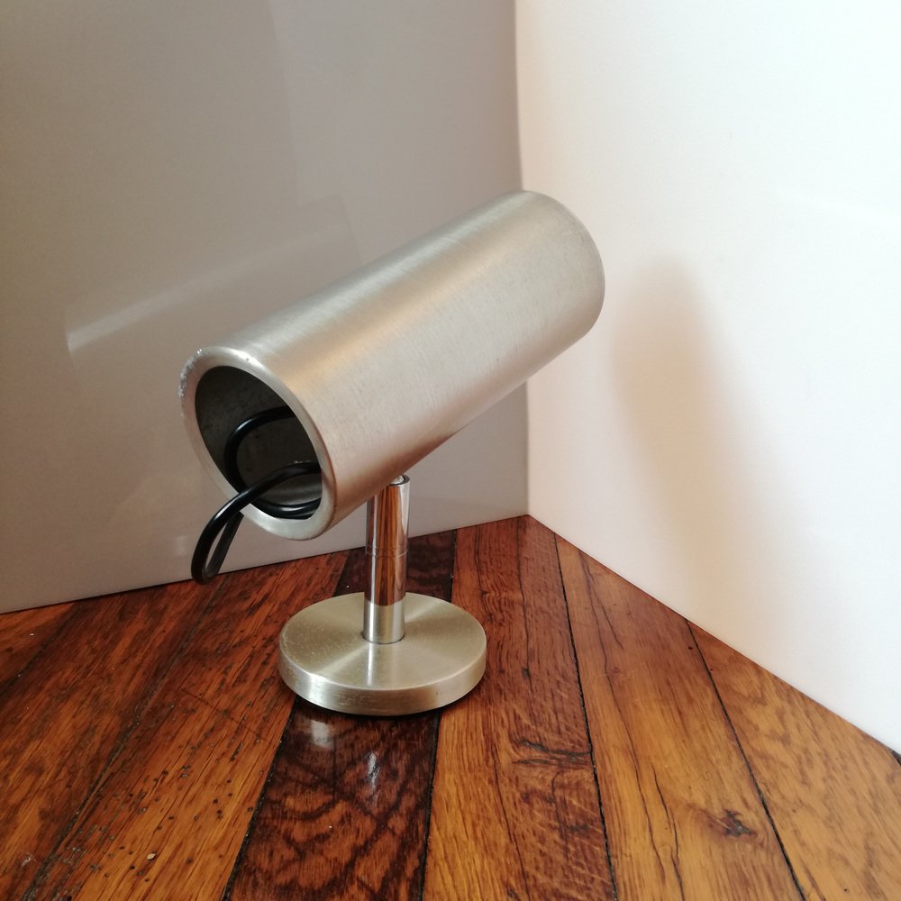 Cylindrical Wall Projector in Brushed Stainless Steel, 1970s for sale ...