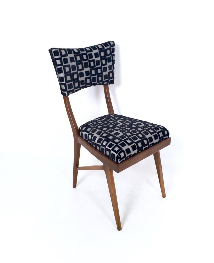 Black and White Square Patterned Chairs by Ico & Luisa Parisi, 1950s ...