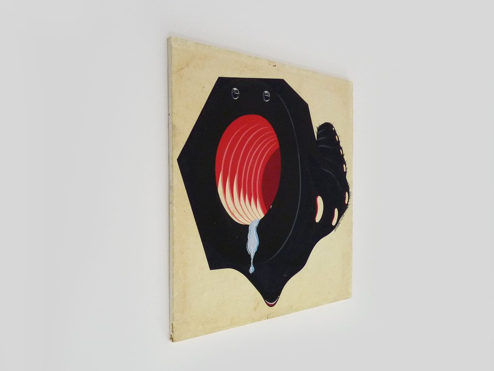 Armando Testa, Bruco Allarmato, Silkscreen Print, 1970s for sale at Pamono