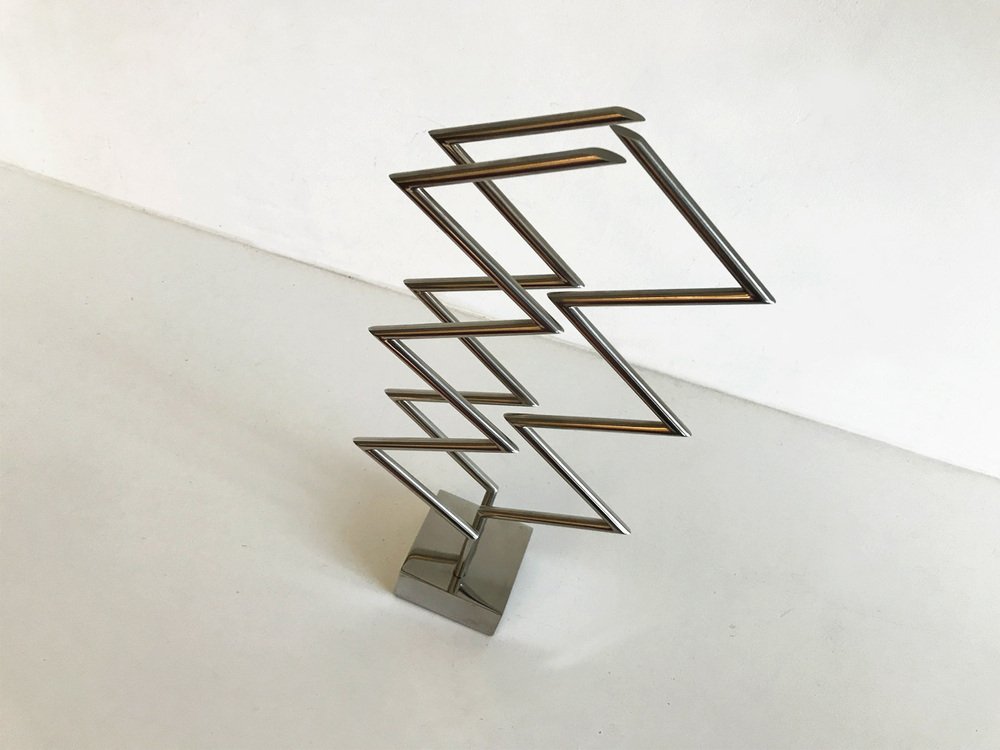 Yaacov Agam, 3 X 3 Interplay Kinetic Sculpture, 1970, Silver Plated ...