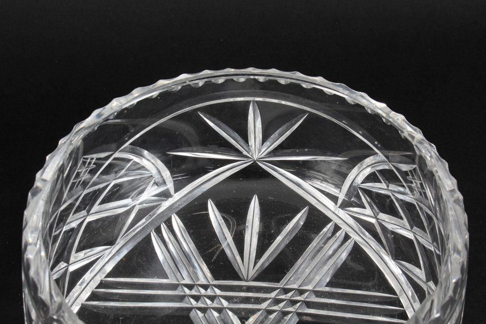 Cut Crystal Bowl, 1950s for sale at Pamono