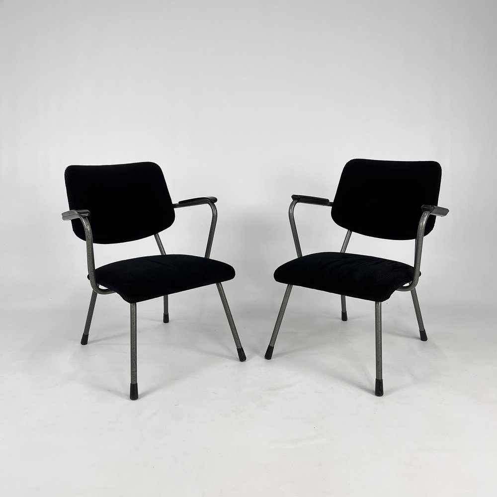 Set of R5 Desk Armchairs attributed to Willem Hendrik Gispen for Gispen ...