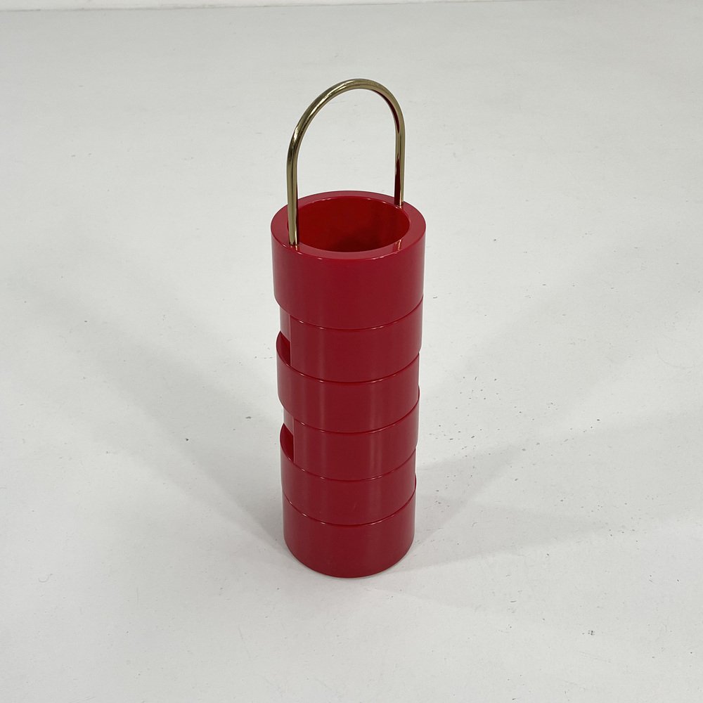 Roter Space Age Organizer von MB, Italien, 1970er bei Pamono kaufen