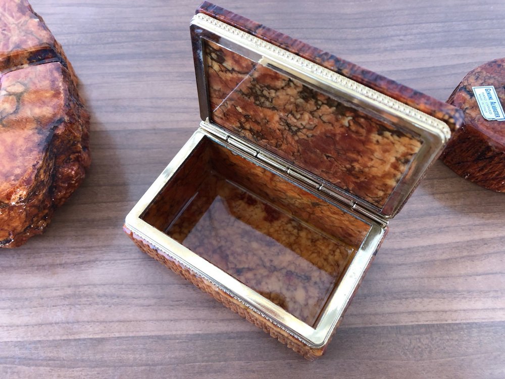 Roman Hand-Worked Alabaster Smoke Set, Italy, 1960s, Set of 3 for sale ...