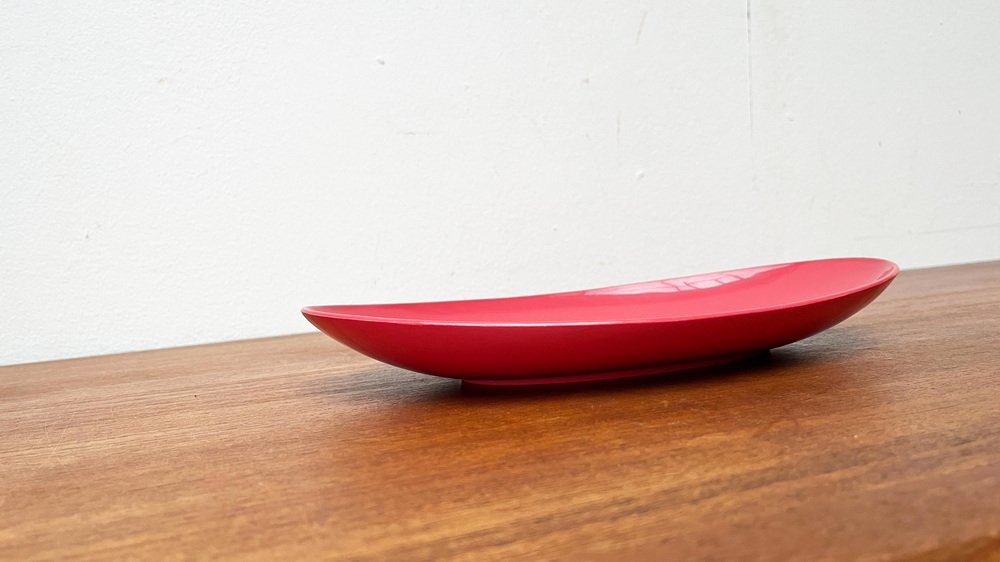 Mid-Century German Space Age Pink Plastic Bowl Plate from Revolit ...