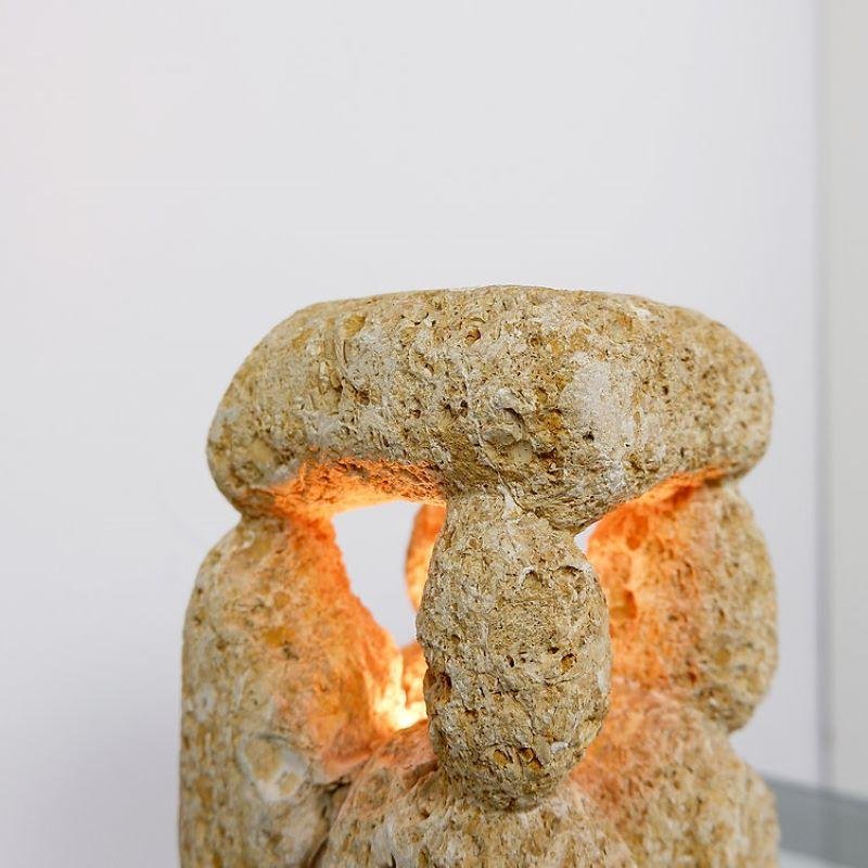 Limestone Sculpture Mounted as Table Lamp attributed to Albert Tormos ...