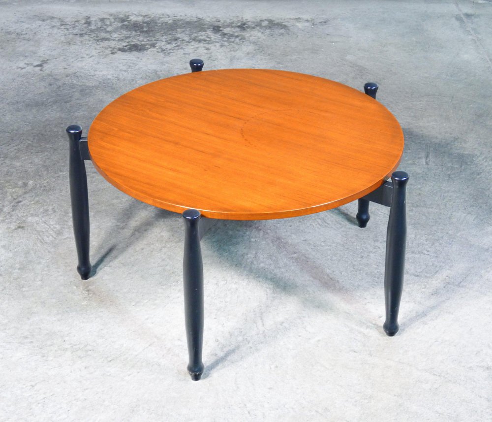 Low Wooden Table, 1970s for sale at Pamono