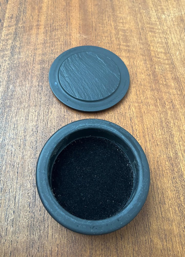 Postmodern Box with Slate Lid, 1980s for sale at Pamono