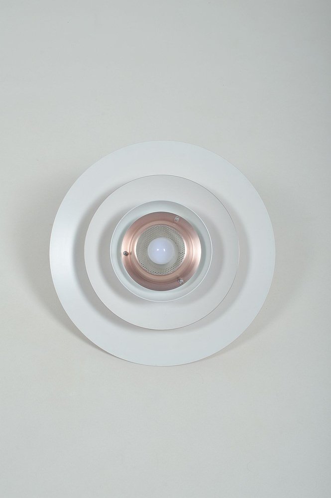 Hanging Lamp Dania 2040 in Red Copper by Kurt Wiborg for Jeka Metaltryk ...