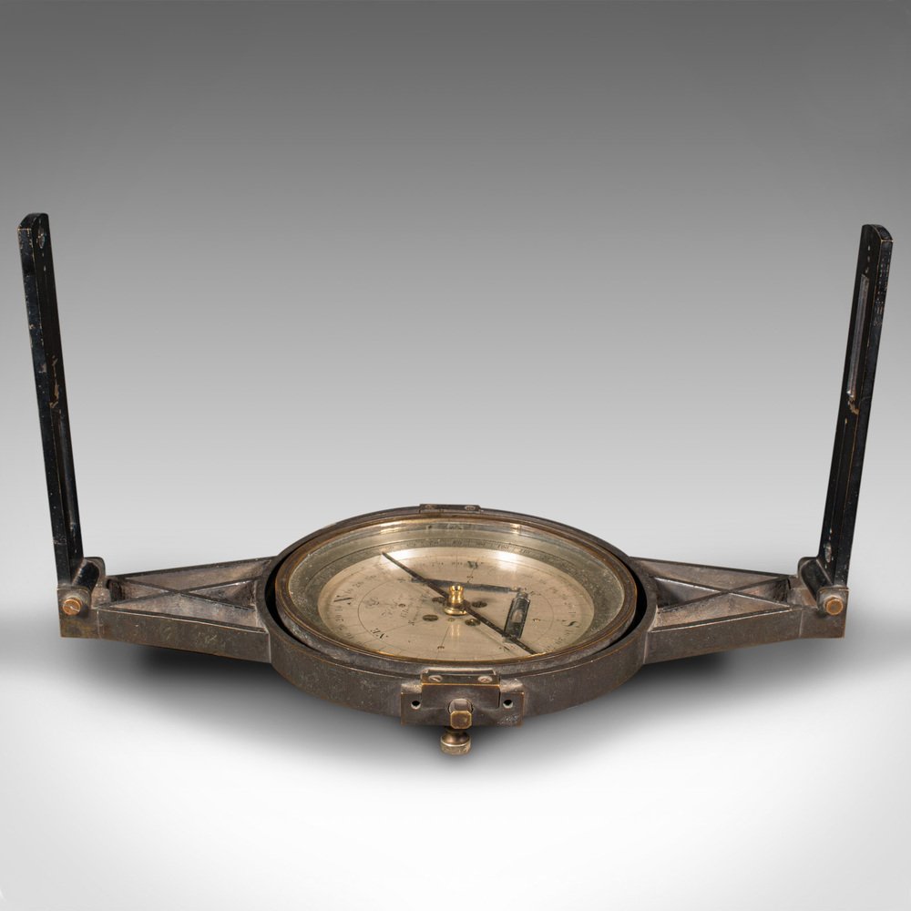 English Gimballed Compass in Brass Scientific Instrument, Victorian ...