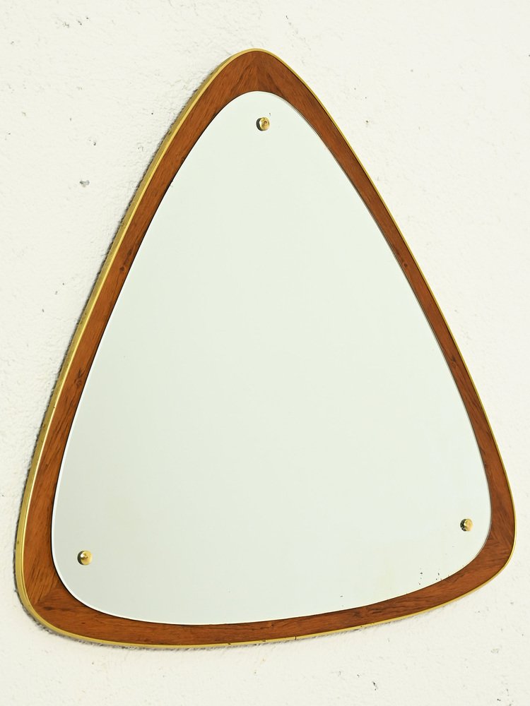 Vintage Triangular Mirror, 1950s for sale at Pamono