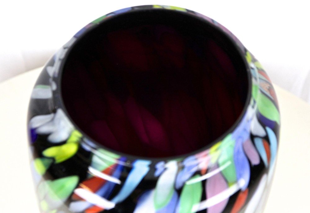 Italian Murano Glass Vase, 1975 for sale at Pamono