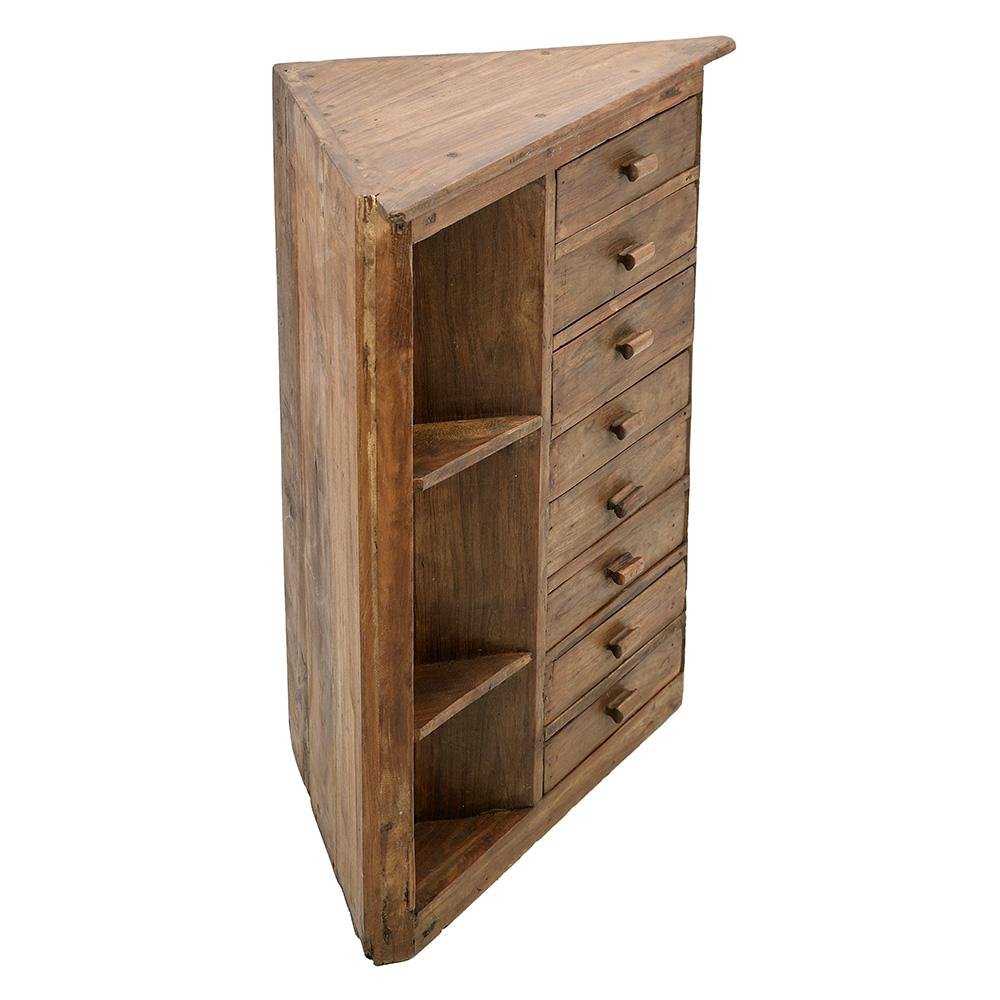 Wooden Corner Chest of Drawers for sale at Pamono