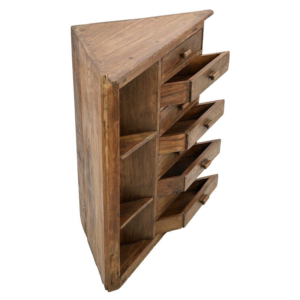 Wooden Corner Chest of Drawers for sale at Pamono