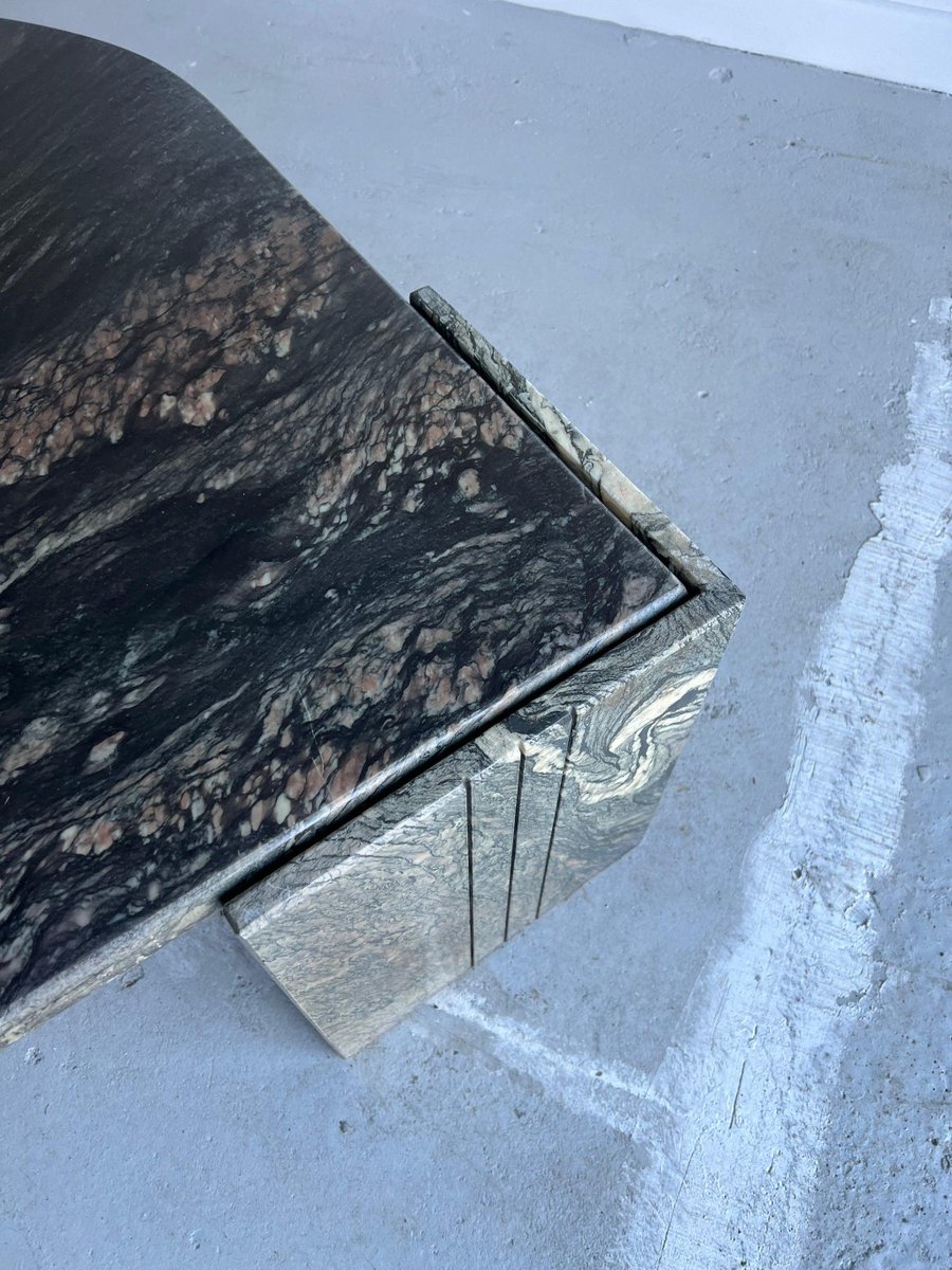 Green Marble Eye-Shaped Coffee Table for sale at Pamono
