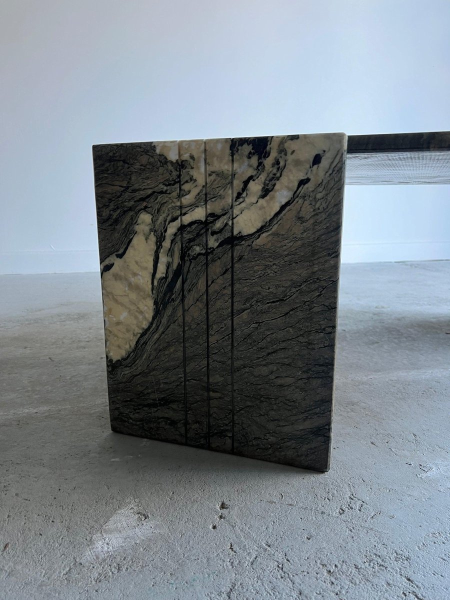 Green Marble Eye-Shaped Coffee Table for sale at Pamono