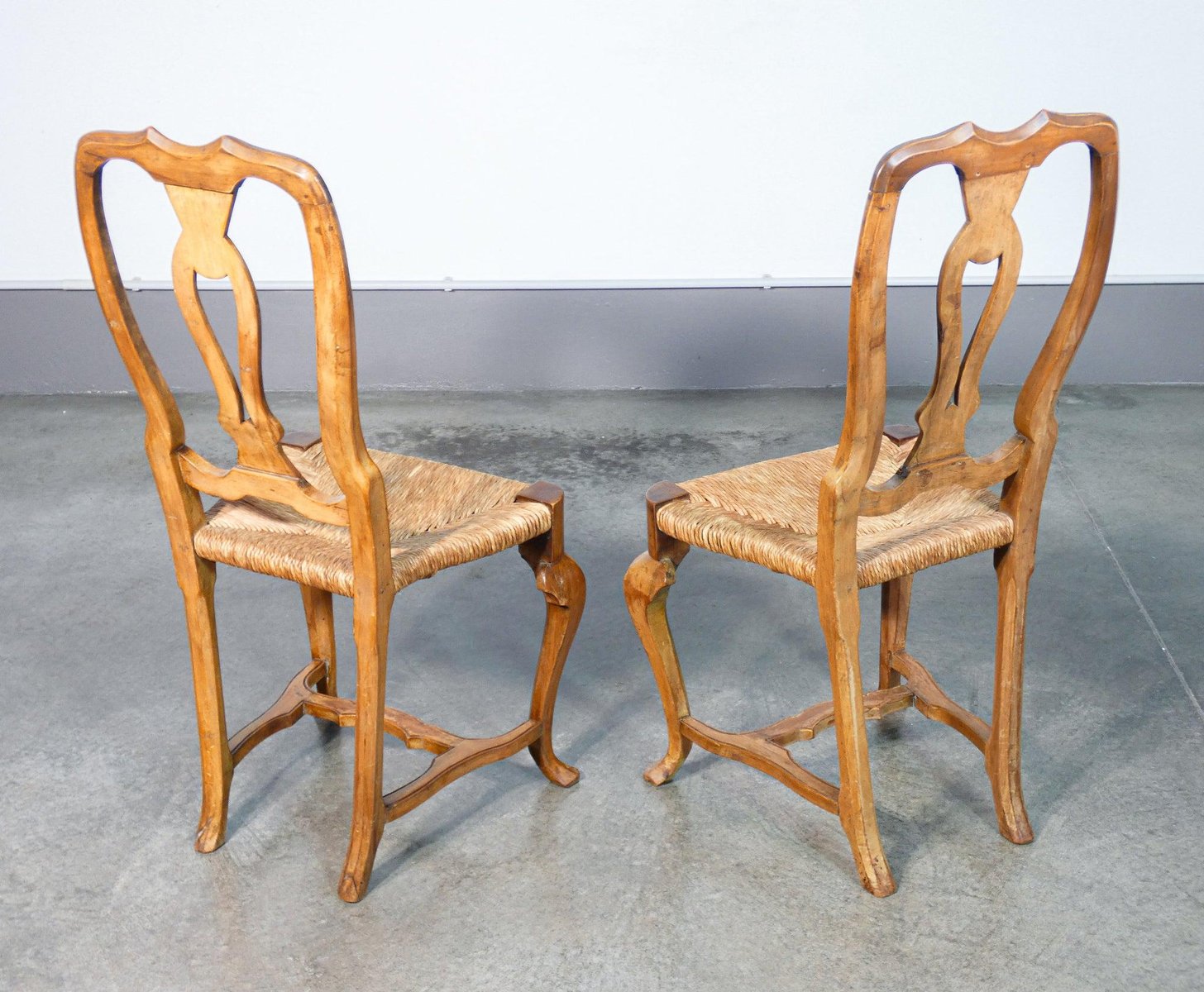 Tuscan Dining Chairs in Walnut, 1800s, Set of 6 for sale at Pamono
