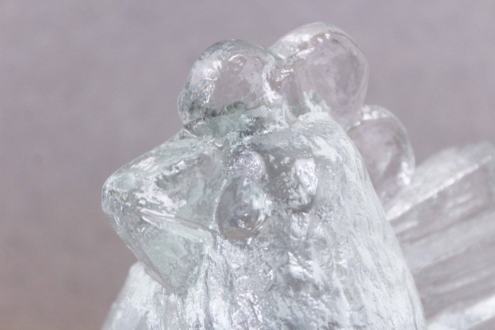 Glass Hen Paperweight by Pukeberg, 1970s for sale at Pamono