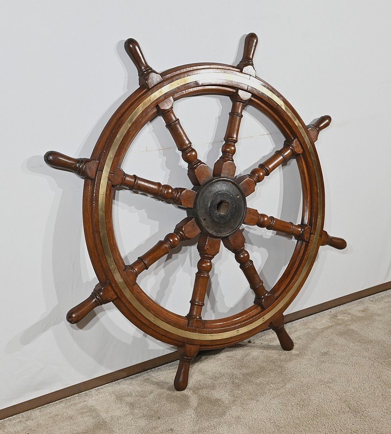 Teak Boat Wheel Bar for sale at Pamono
