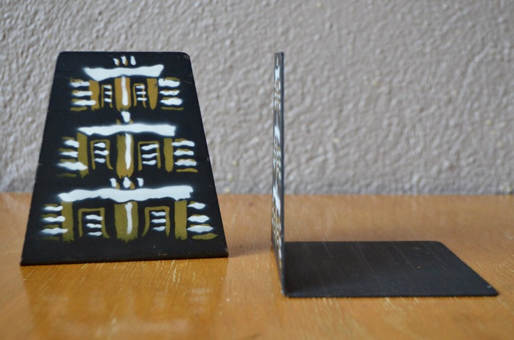 Brutalist Bookends, 1970s, Set of 2 for sale at Pamono