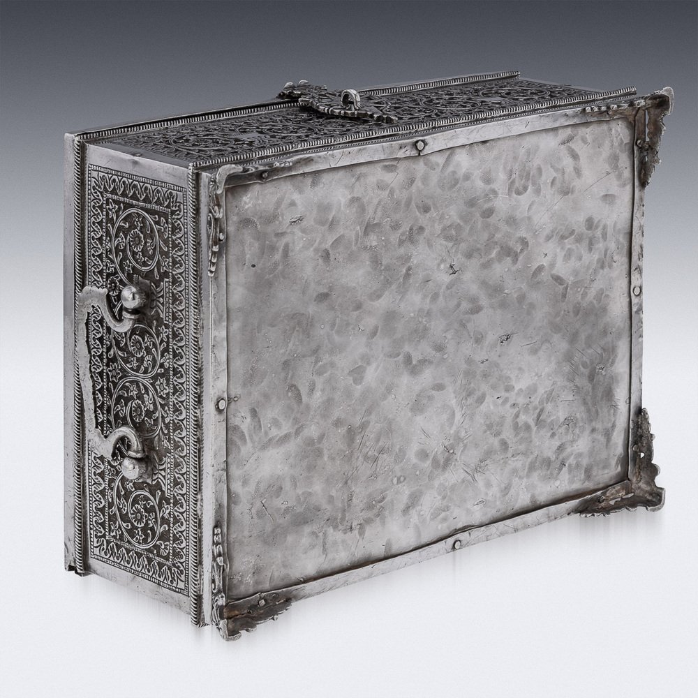 20th Century Indian Kutch Silver Treasure Chest, 1900s for sale at Pamono