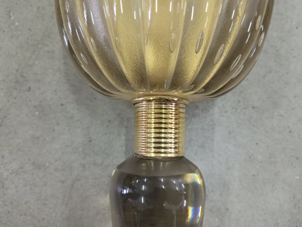 Murano Black and Cream Color Glass Wall Light, 2000 for sale at Pamono