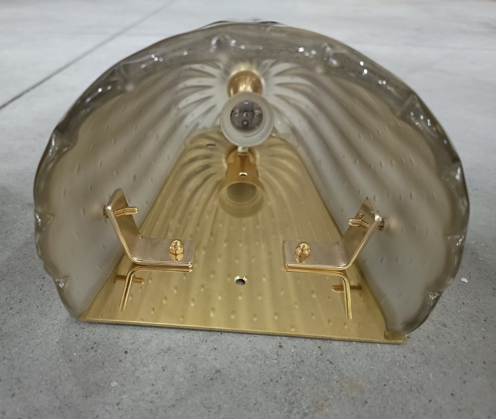 Murano Black and Cream Color Glass Wall Light, 2000 for sale at Pamono
